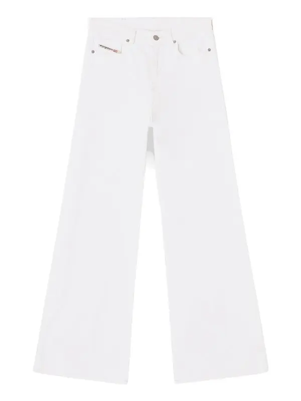 DIESEL® Cotton Blend Flared Trousers - Multicolor