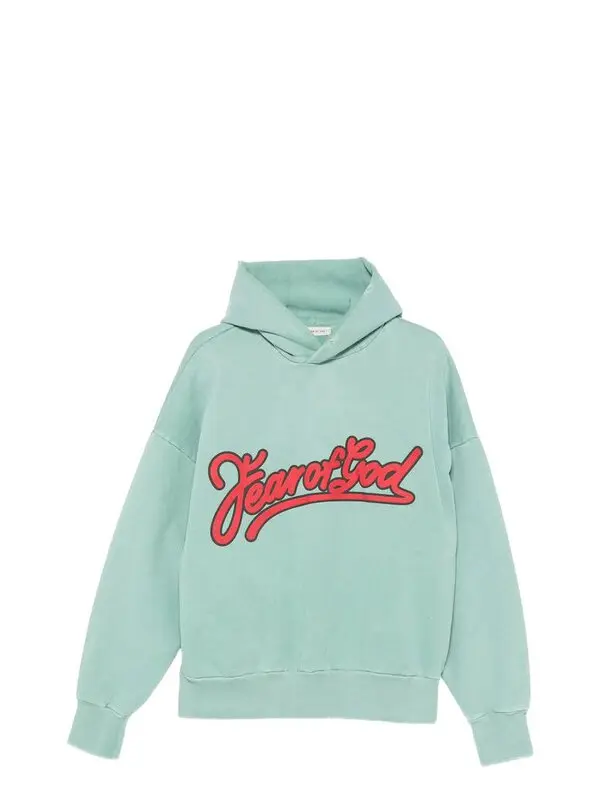 Fear Of God Distressed Logo Hoodie - Multicolor