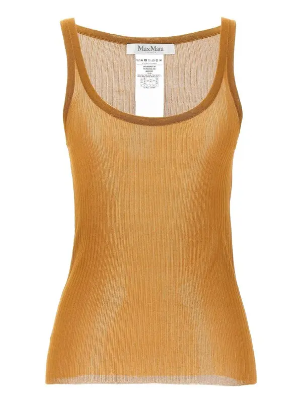 Max Mara Bastia Silk Tank Top - Cream