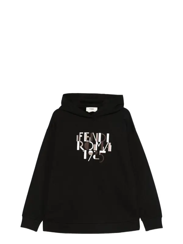 Fendi Roma Cotton Hoodie - Multicolor