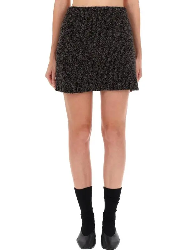 Our Legacy Sculpt" Skirt In Superfine Wool - Multicolor