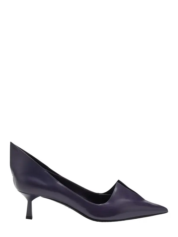 Prada Brushed Leather Decollete - Purple