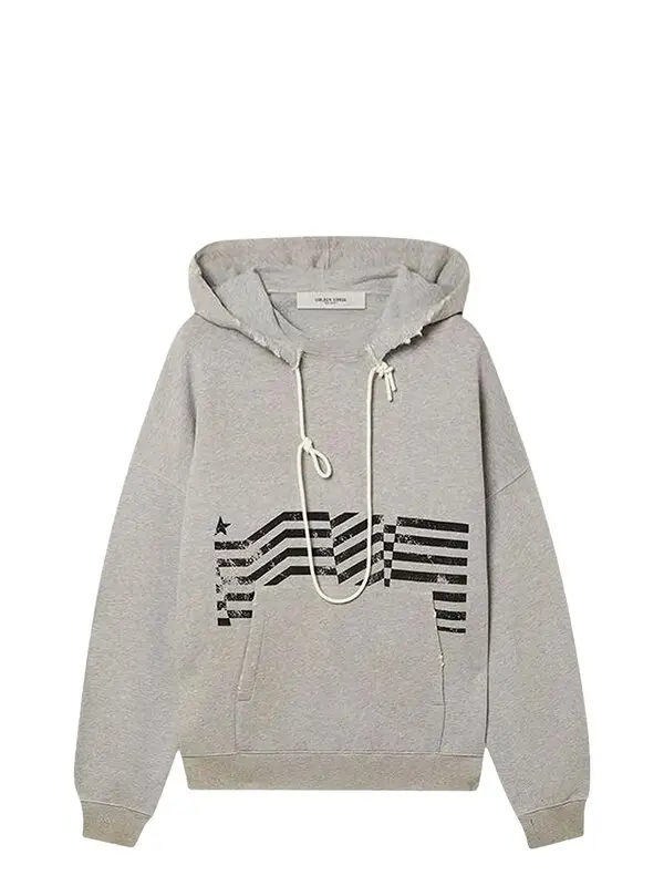GOLDEN GOOSE Grey Cotton Sweatshirt - Multicolor