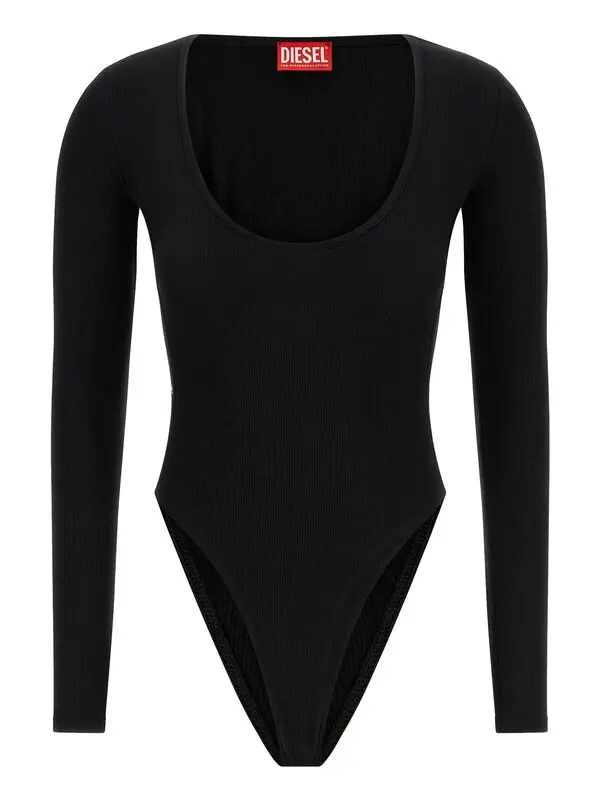 DIESEL® T-bodyn' Long Sleeve Bodysuit - Black