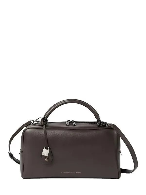 Brunello Cucinelli Leather Tote Bag - Brown