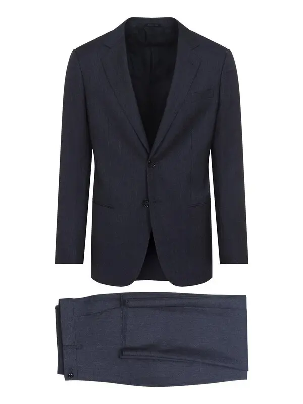 Giorgio Armani Virgin Wool Suit - Blue