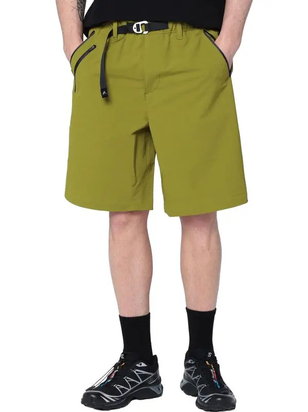 PURPLE MOUNTAIN OBSERVATORY Olive Bermuda In Mixed Nylon - Green