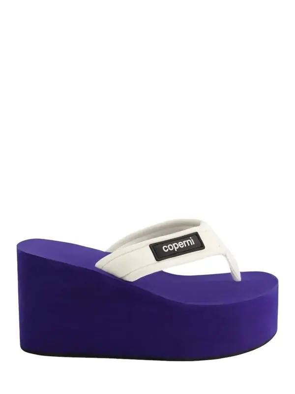 Coperni Wedge Flip-flops - White