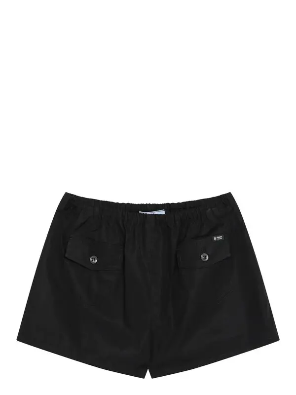 Prada Cotton Poplin Shorts - Black