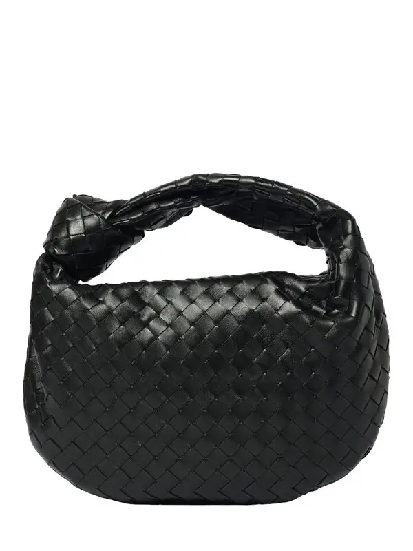 Bottega Veneta Woven Leather Handbag - Black