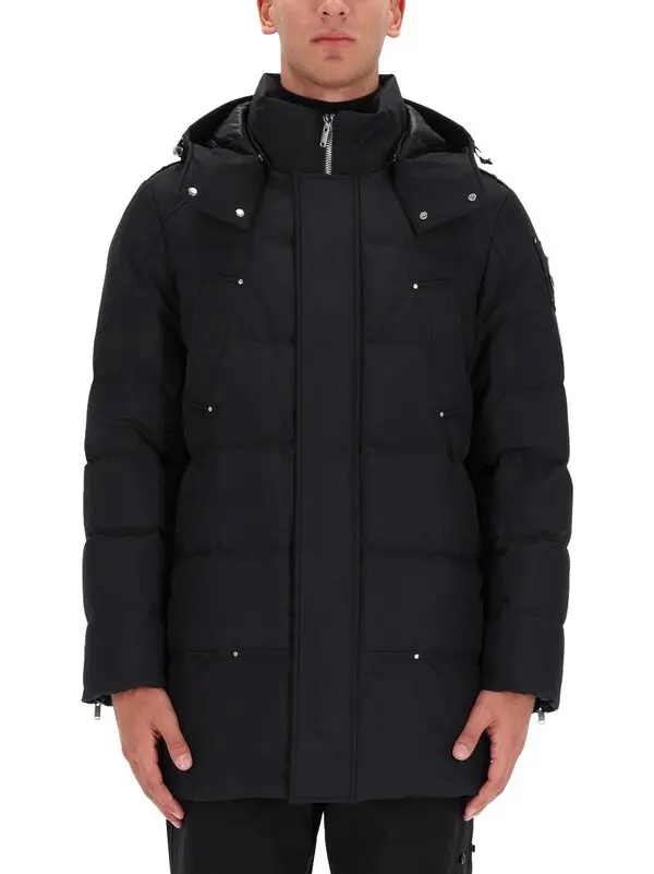 Moose Knuckles Shearling Down Parka - Black