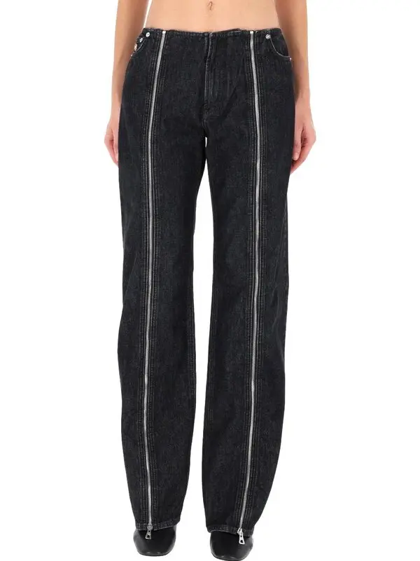 JEAN PAUL GAULTIER Double Zipper Denim Pants - Black