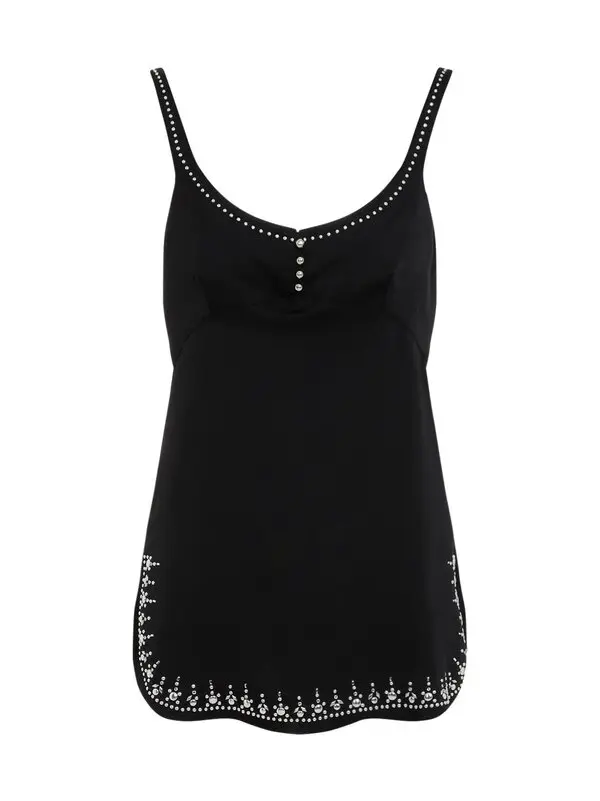 Rabanne Embellished Mini Dress - Black