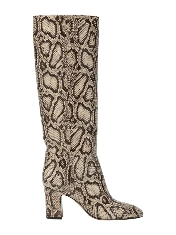Paris Texas Lavinia Boots In Python-printed Leather - Multicolor