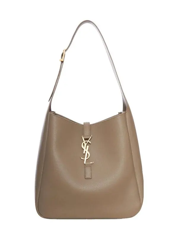 Saint Laurent Le 5 À 7 Supple Small In Hammered Leather - Multicolor