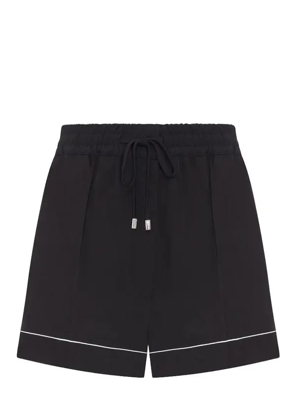 Sportmax Satin Jogger Shorts - Black
