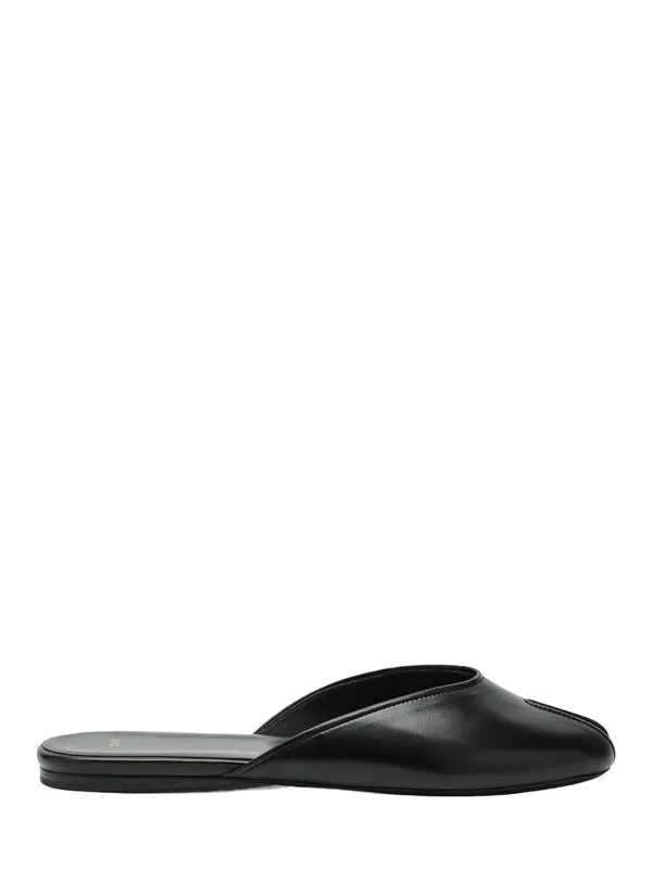 JUDE Low Sabot In Leather - Black