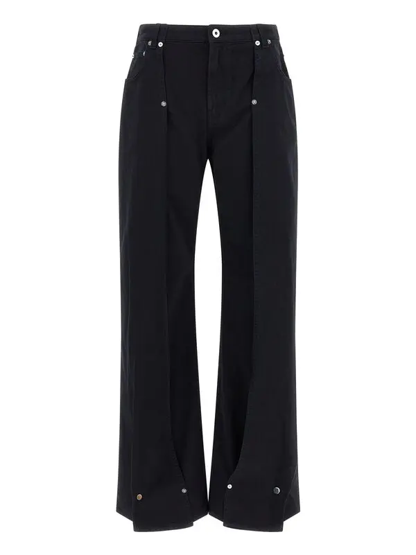 JEAN PAUL GAULTIER Snap-button Wide-leg Jeans - Blue