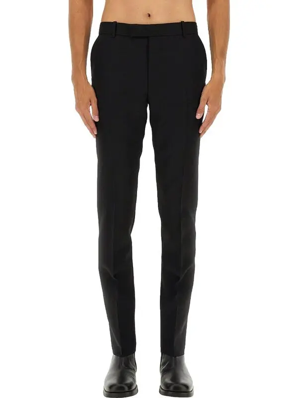 Alexander McQueen Tailored Wool Trousers - Black