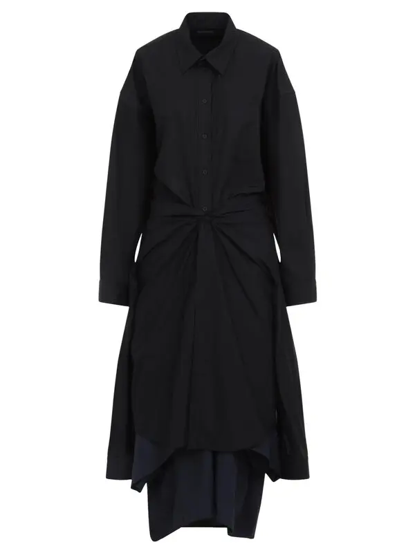 Balenciaga Maxi Patched Shirt - Black