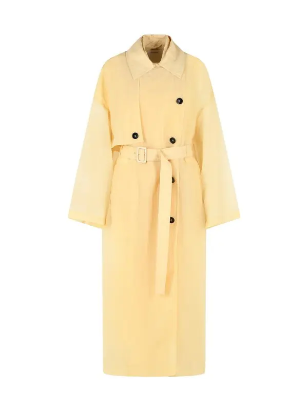 Sportmax Fata' Two-piece Trench Coat - Cream