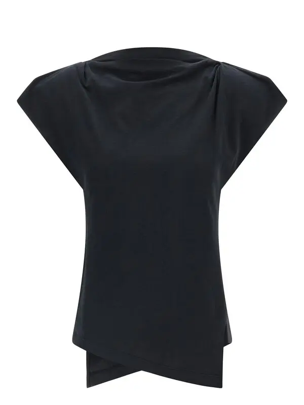 Isabel Marant Étoile Sebani Asymmetrical T-shirt - Black