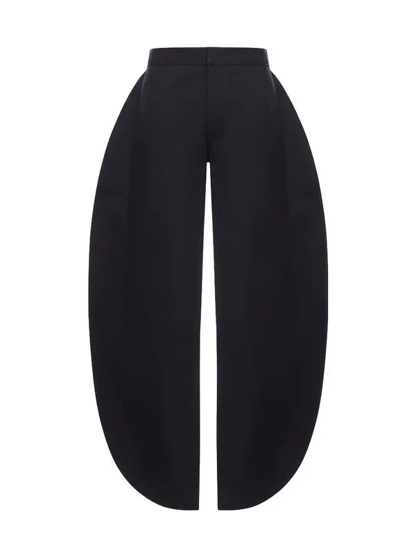 Alaïa Petal Cotton Trousers - Black