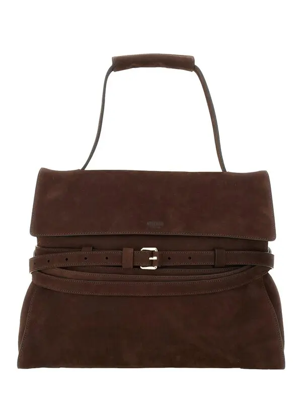 Moschino Tie Me Medium Bag - Brown