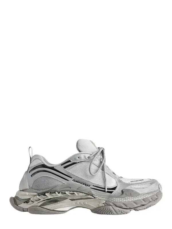 Balenciaga Grey Lace-up Low-top Trainers - Gray