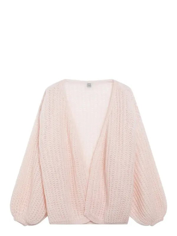 TOTEME Light Mohair-blend Knit Cardigan - Pink