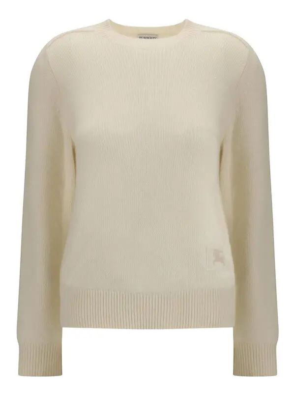 Burberry Cashmere Jumper With Equestrian Knight Design - Multicolor