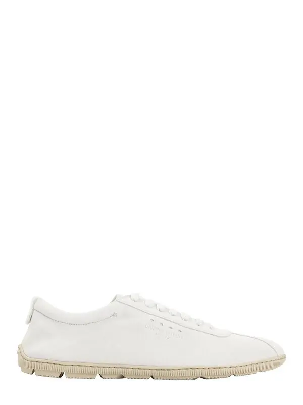 Giorgio Armani Goat Leather Lace-up Sneakers - Multicolor