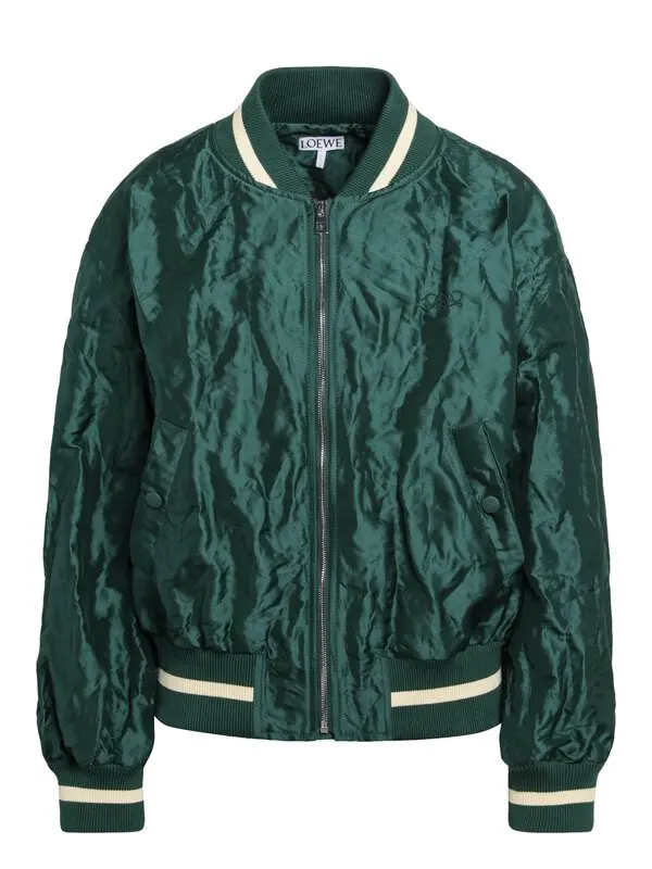 Loewe Technical Taffeta Bomber Jacket - Green