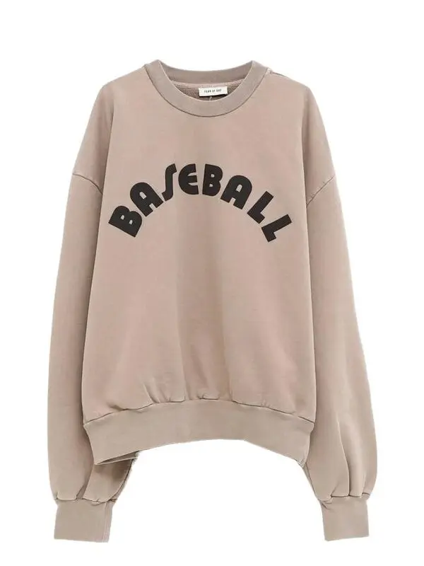 Fear Of God Beige Logo Print Sweatshirt - Cream
