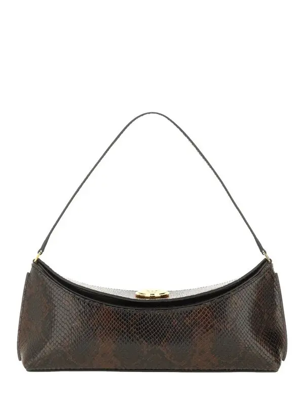 Jacquemus Ovalo Clutch Bag - Brown