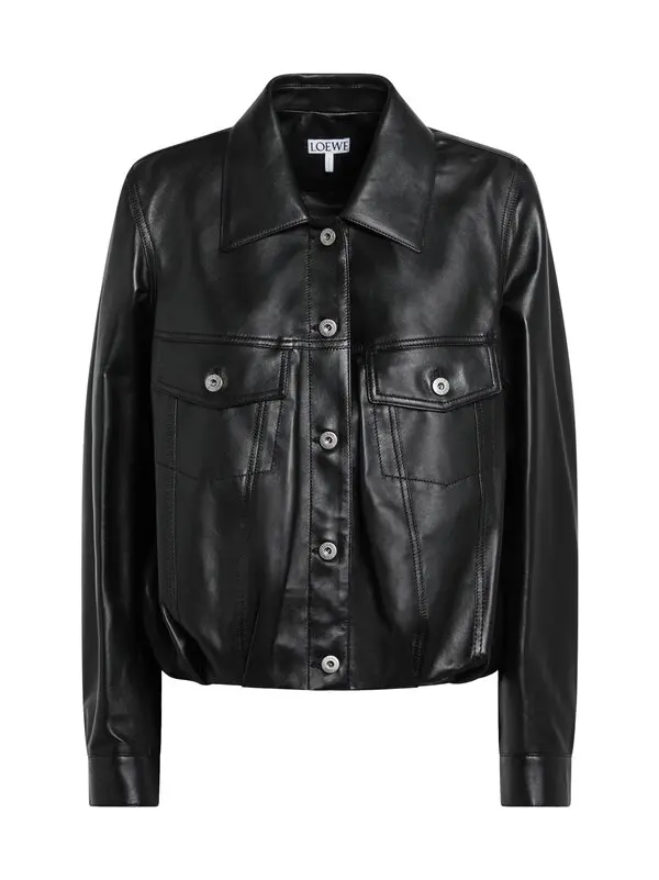 Loewe Lamb Nappa Leather Jacket - Black