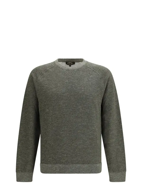 Loro Piana Cotton Crewneck Sweatshirt - Green