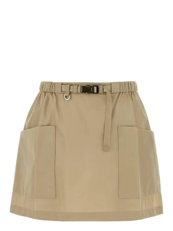 Prada Belted Skirt - Cream
