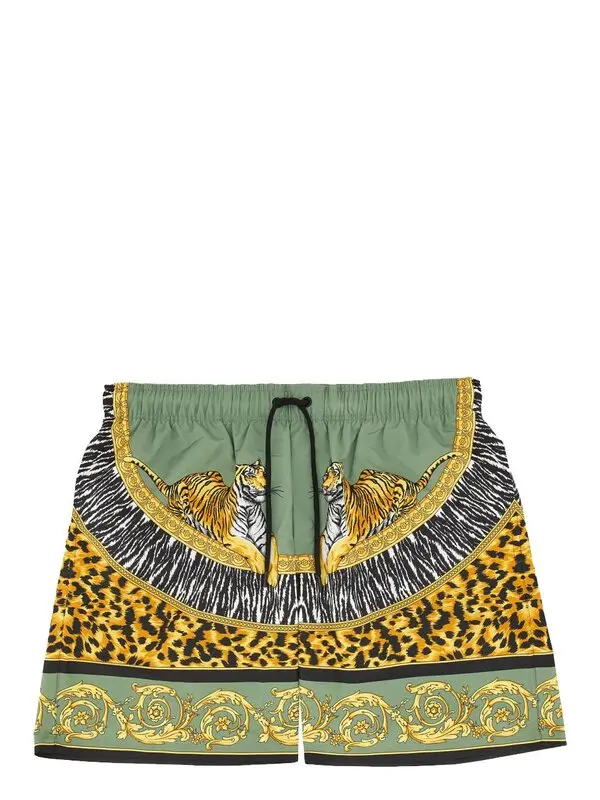 Versace Wild Cats Beach Bermuda Shorts - Multicolor