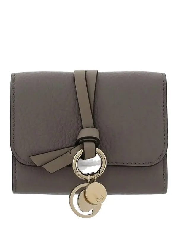 Chloé Small Alphabet Trifold Wallet - Gray