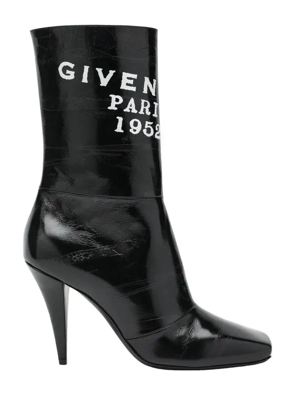 Givenchy Sliced Square Tape Ankle Boots - Black
