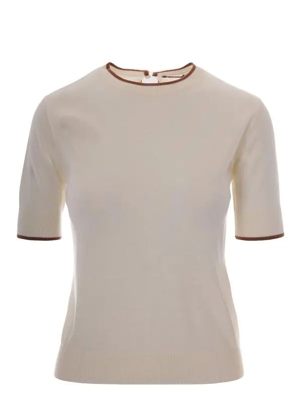 Max Mara Ribbed Pullover - White