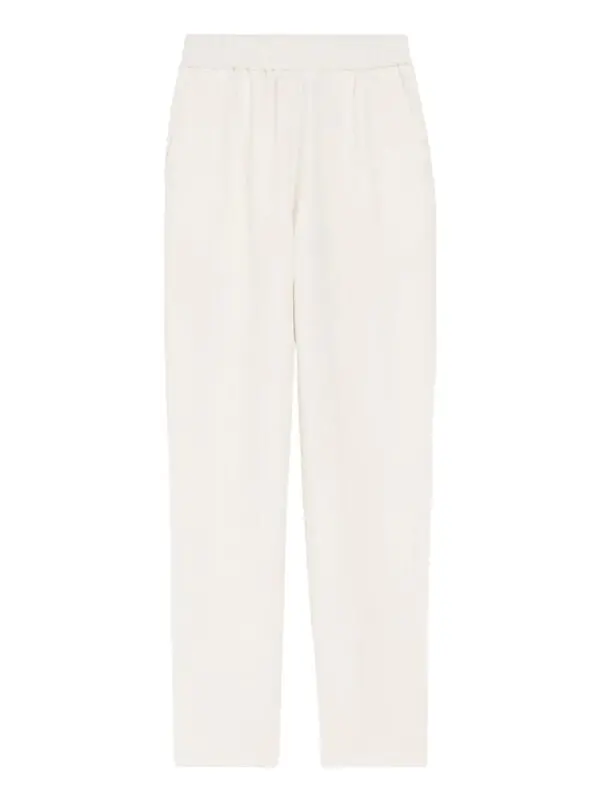 Ami Elasticated Waist Trousers - White