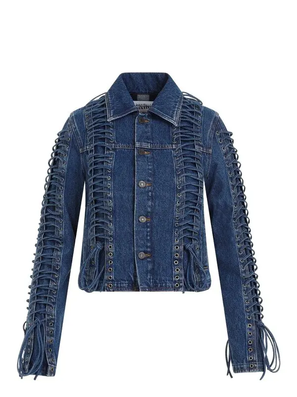 JEAN PAUL GAULTIER Denim Corset Jacket - Blue