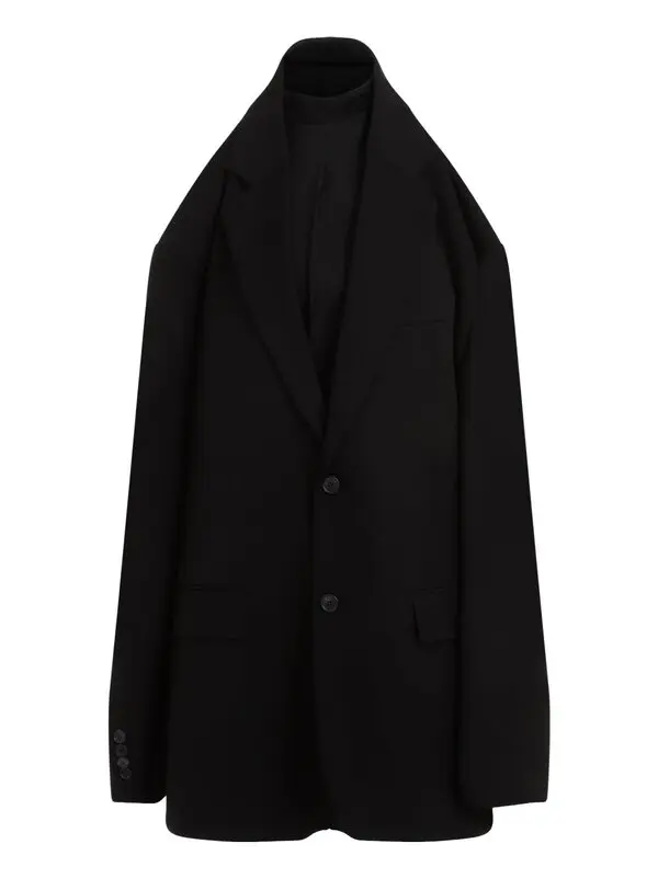Balenciaga Suspended Tailored Dress - Black