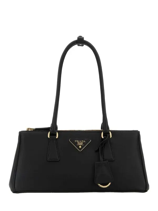 Prada Calf Leather Shoulder Bag - Black