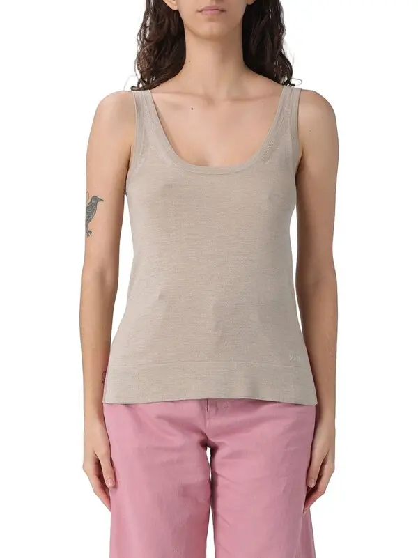 Max Mara Ribbed Tank Top - Gray