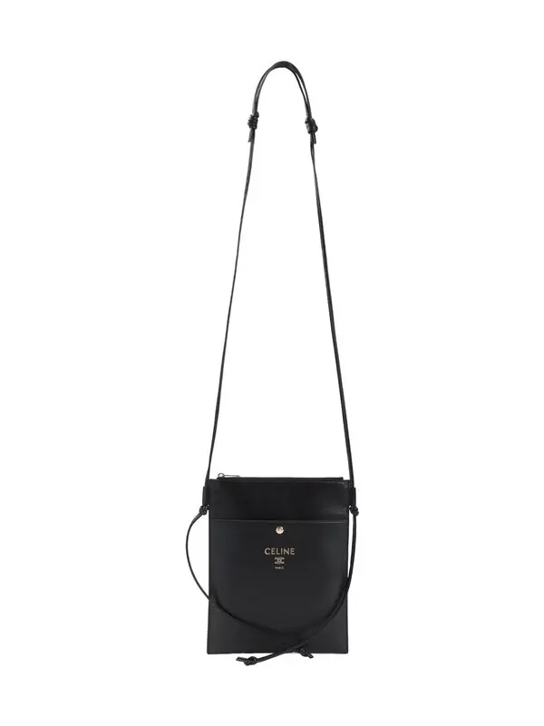 Celine Lamb Leather Sharp Pouch - Black