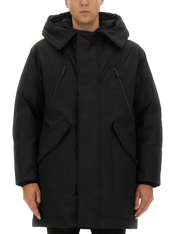 Dsquared2 Padded Hooded Parka Coat - Black