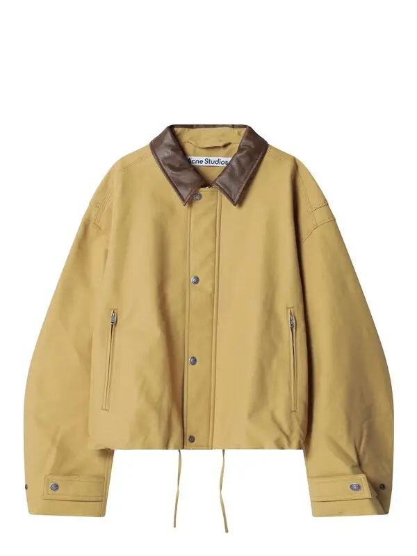 Acne Studios Twill Bomber Jacket - Cream